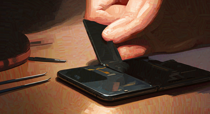 Inside a Foldable: Z Fold 5 Main Display Replacement Challenges ...